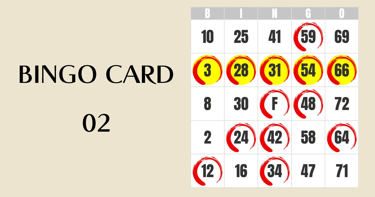 Carta del bingo gratuita per browser 02